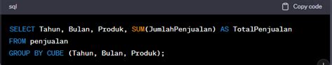 Perbedaan Sql Group By Rollup Dan Operator Cube