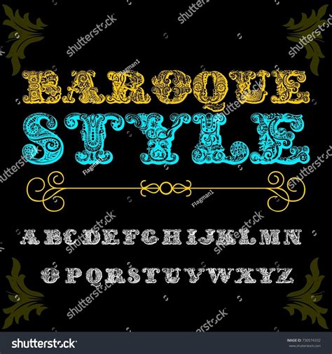 손으로 쓴 Abc 문자 손으로 만든 스톡 벡터로열티 프리 730574332 Shutterstock