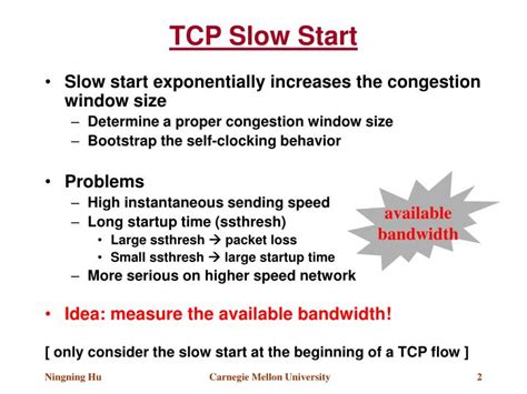 Ppt Improving Tcp Startup Performance Using Active Measurements