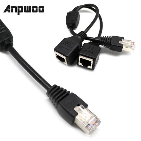 Anpwoo Ethernet Splitter Adapter 03 M Laptop Ethe Vicedeal