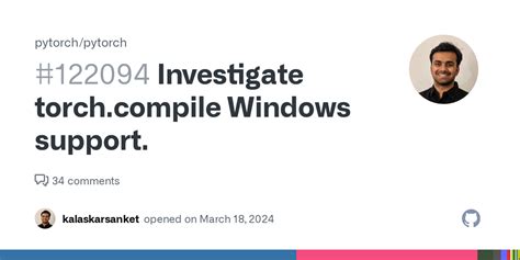 Investigate Pile Windows Support · Issue 122094 · Pytorchpytorch · Github