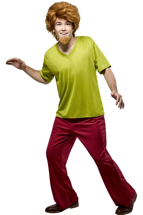Scooby Doo Shaggy Halloween Costume With Wig And Goatee Multi Colour