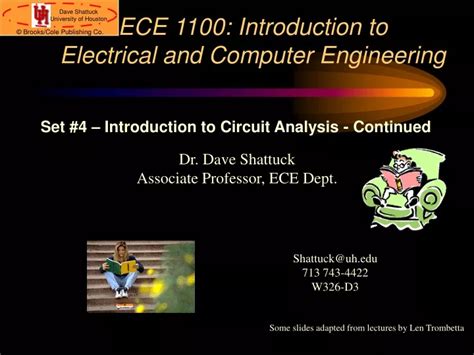 Ppt Ece 1100 Introduction To Electrical And Computer Engineering Powerpoint Presentation Id