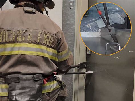 Lone Firefighter Forcible Entry Using Halligan And Hook Training