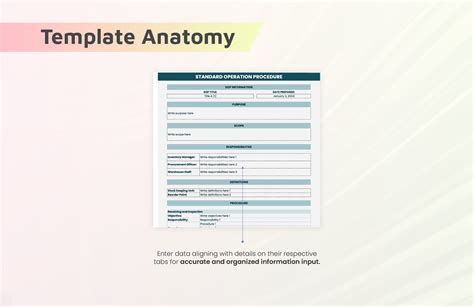 Standard Operation Procedure Template In Google Sheets Excel