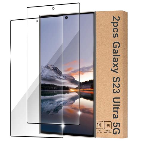 Samsung Galaxy S23 Ultra 5G Screen Protector, 2 Pack 9H Tempered Glass ...