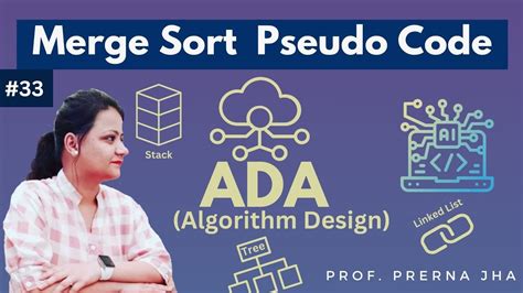 Merge Sort Pseudo Code Youtube