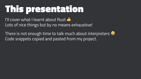 Learning Rust By Crafting Interpreters Speaker Deck