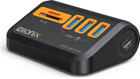 Amazon Idsonix Sdカードリーダー付きusbハブ Usb3 0ハブ 3ポート Sd Tfカードアダプター付き 5v 2a電源 Usb 3 2 Gen 1ハブ ノートパソコン