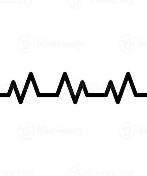 Minimalist Pulse Waveform 55333329 Png