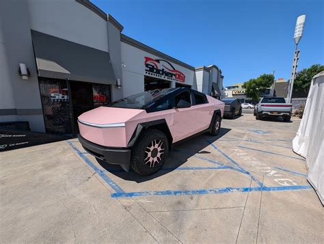 Pink On A Cybertruck Tesla Cybertruck Forum Cybertruck Owners Club