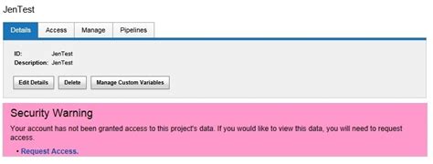 Requesting Access To A Project Cnda