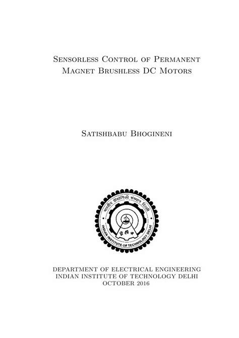 Pdf Sensorless Control Of Permanent Magnet Brushless Dc Motors Dokumen Tips