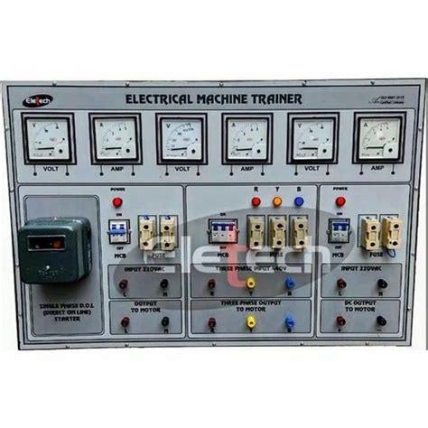Electrical Machine Trainer For Laboratory Model Name Number Eli 1087 At ₹ 75000 In Ambala