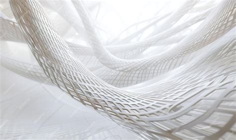 Abstract Monochrome Background With Lines And Curves Premium Ai Generated Image