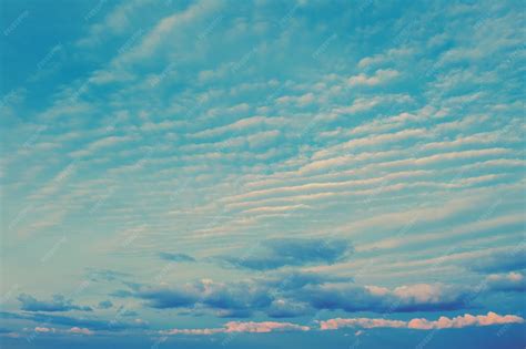 Premium Photo Blue Sky With Fluffy Clouds Sky Texture Abstract Nature