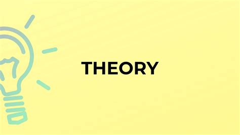 What Is The Meaning Of The Word Theory Youtube