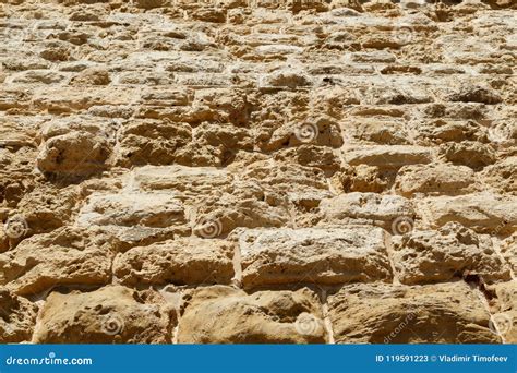 Weathered Limestone Texture Background Blocks Make The Huge Stone