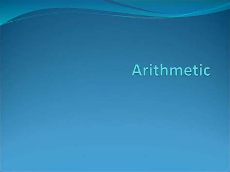 Chapter4 Arithmetic New Ppt Having Sums Og Ppt
