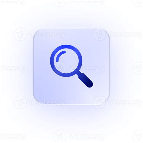 Glassmorphism Icon Search Magnifying Glass Icon Magnifying Glass Soft