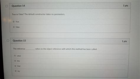 Solved D Question 18 1 Pts We Can Define Class Variables