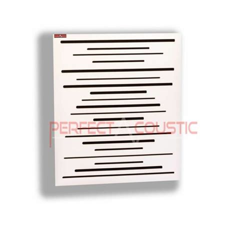Acoustic Paneling With Diffuser With Striped Pattern Diffuser Front