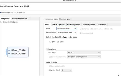 Can Block Memory Generatorv84 Support Large Bit Widths Using