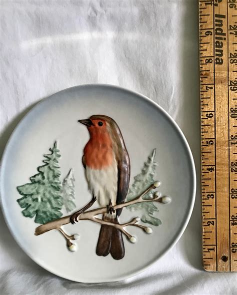 1973 Robin Plate By Goebel Etsy