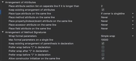 Fix Rider C Formatting Of Linebreaks For Method Parameter Attributes