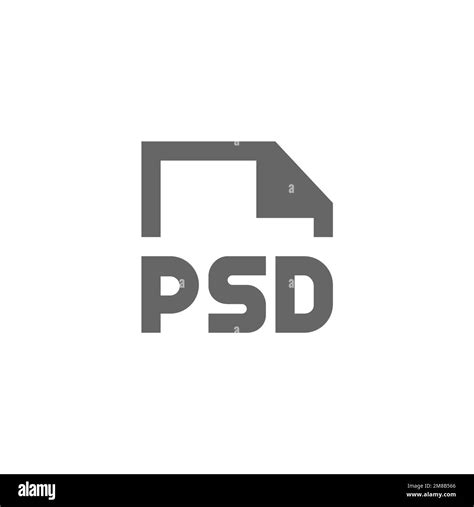 Psd File Type Flat Icon Graphic Resource Template Vector Illustration Stock Vector Image And Art