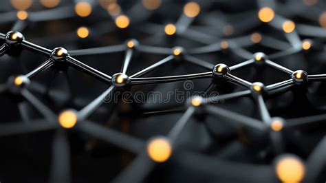 The Visualization Showcases Interconnected Nodes With Glowing Elements Representing An Ai