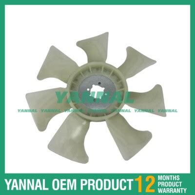 Fan Impeller For Hitachi Excavator Ex30 Isuzu 3kr2 7 Blade 4 Holes Ebay