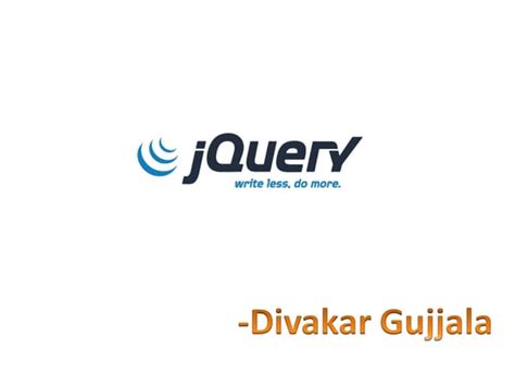 jquery for beginners ppt