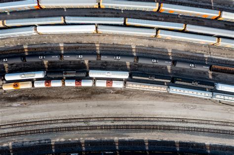 Aerial View Of Rail Classification Yard The Macmillan Yard Maple