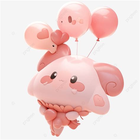 핑크 풍선 3d 렌더링 풍선 기념일 생일 Png 일러스트 및 이미지 에 대한 무료 다운로드 Pngtree
