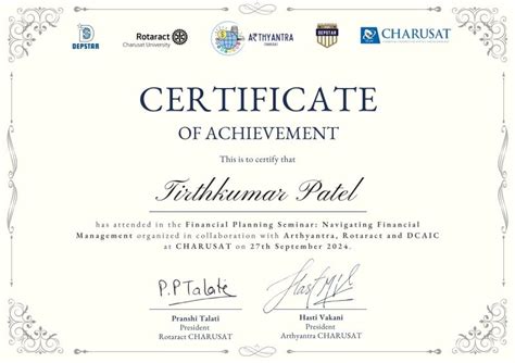 Tirth Patel On Linkedin Financialplanning Professionalgrowth Learningjourney Networking…
