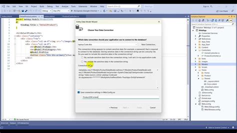 Connect Database To Aspnet Mvc Youtube