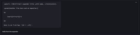customizing text in st expander using streamlit streamlit