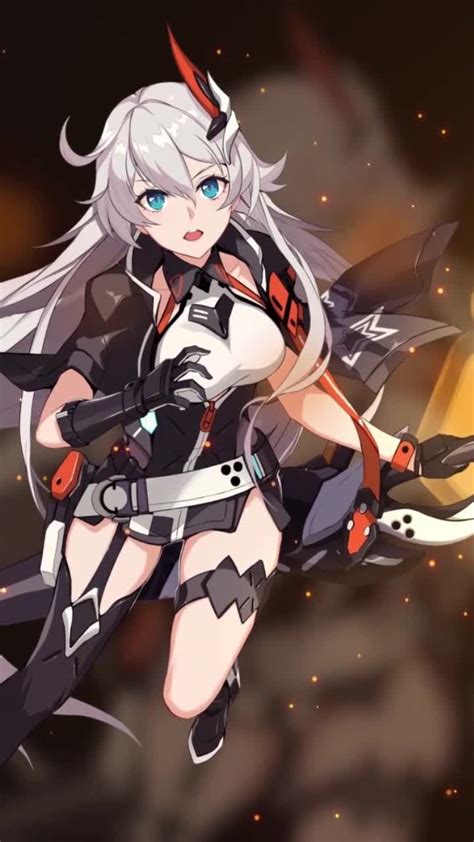Live Phone Honkai Impact Rd Girl Warrior Anime Wallpaper For Iphone And Android
