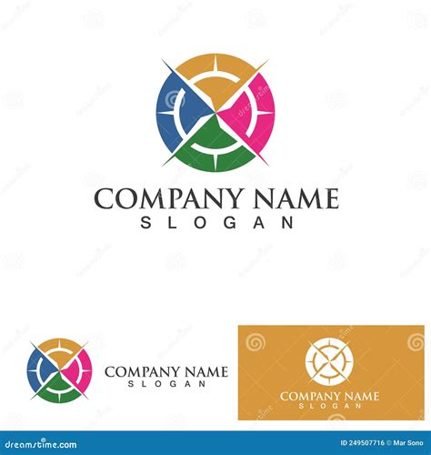 Compas Icon Flat Illustration Of Compas Vector Icon Compas Sign Symbol Stock Vector