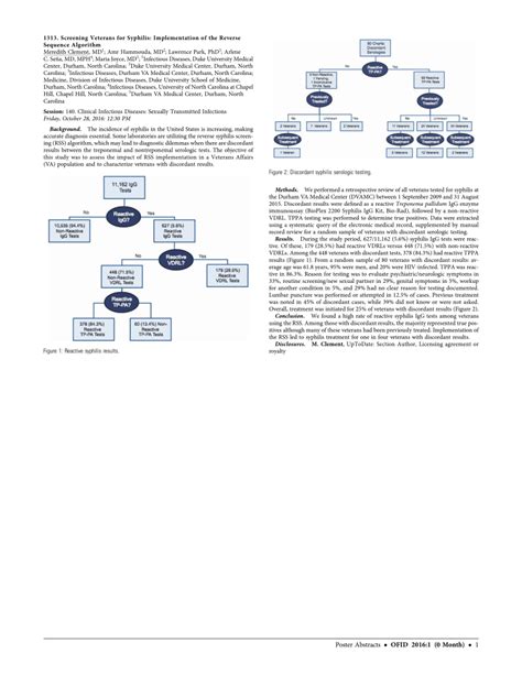 Pdf Screening Veterans For Syphilis Implementation Of The Reverse