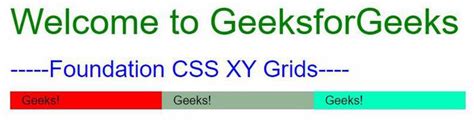 Foundation Css Xy Grid Build Semantically Geeksforgeeks