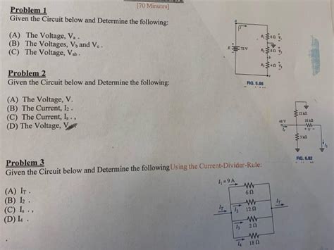 Solved Problem Given The Circuit Below And Determine The Chegg