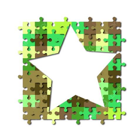 Frames Vector Hd Images Puzzle Border Frame Vector Border Element Illustration PNG Image