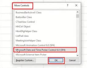Microsoft Date And Time Picker Control How To Enable And Use It