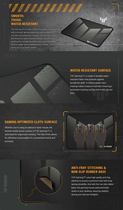 Asus TUF Gaming P1 Portable Gaming Mouse Pad Umart Com Au