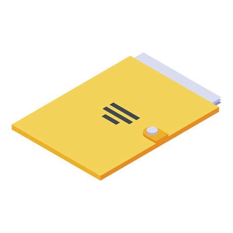 Manager Paper Folder Icon Isometric Style 15913531 Vector Art At Vecteezy