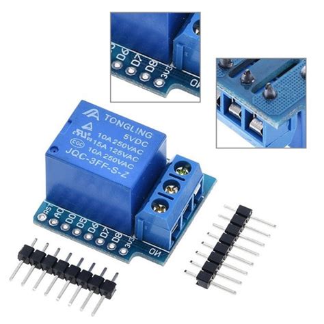 wemos d1 mini relay shield 5v 12v for esp8266 ubuy india