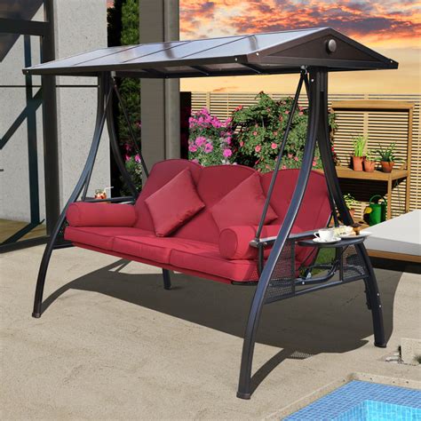 Arlmont And Co Nansy Porch Swing With Canopy And Reviews Wayfair