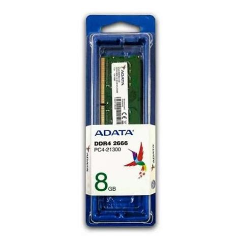 Memória Ram Adata P Notebook 8gb 2666mhz Ddr4 So Dimm Premier Verde